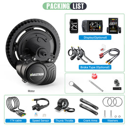 Varstrom 48V 500W TSDZ2B with Torque Sensor | TongSheng Mid Drive Motor | E-Bike Conversion Kits