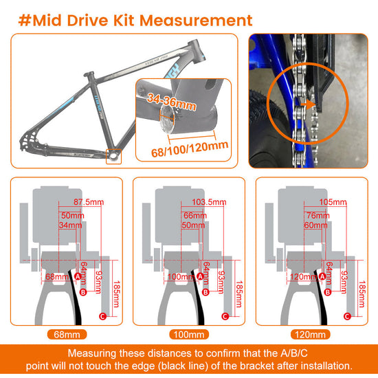 BAFANG 750W M315 BBS02B MM G340.750.C (BB Size 100mm) for eMTB eFat ...